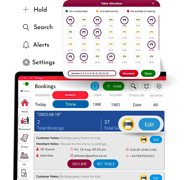 Online Bookings: Simplify Your Dining Plans with Perkss